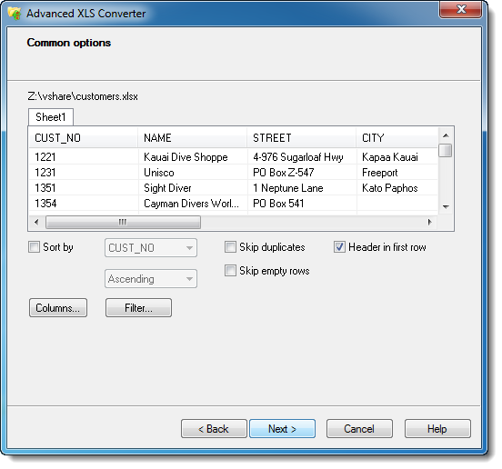 Convert XLSX To CSV Advanced XLS Converter